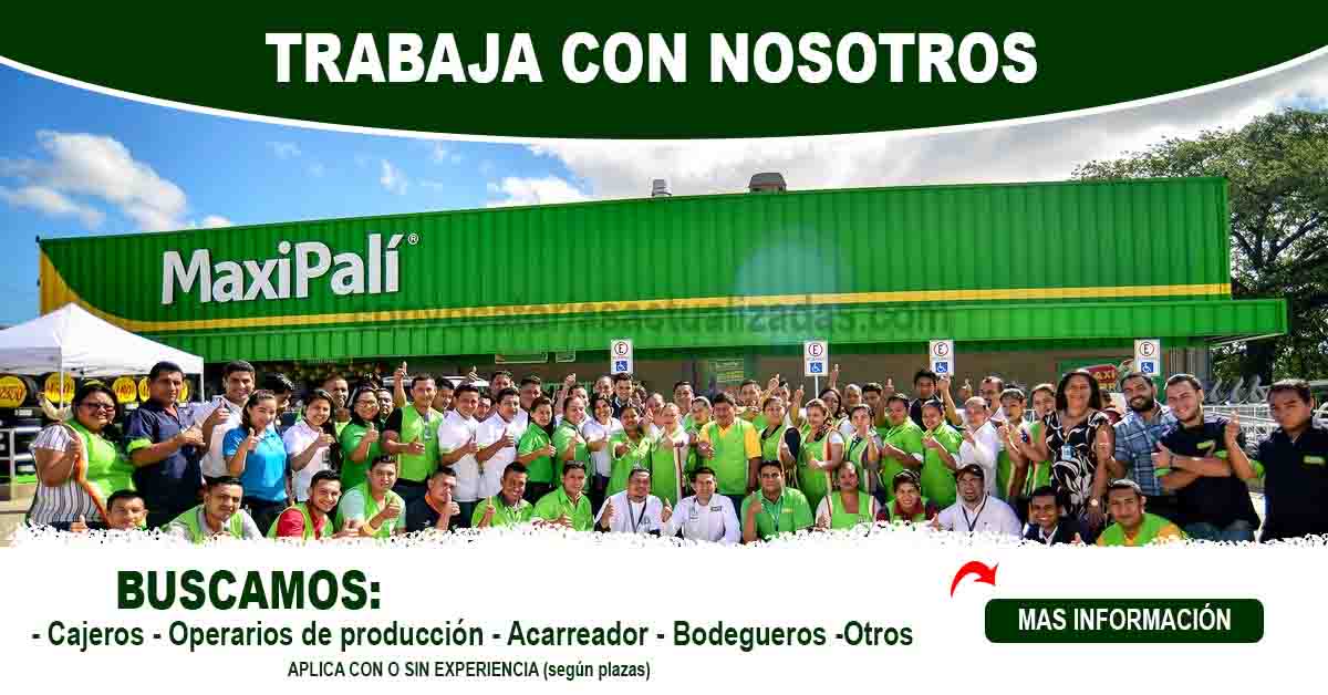 Trabaja en MAXI PALÍ, nuevas vacantes con o sin experiencia (auxiliares ...